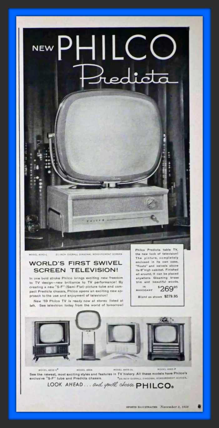 The 1960 Philco Predicta Debutante Television & the Philco Predicta ...