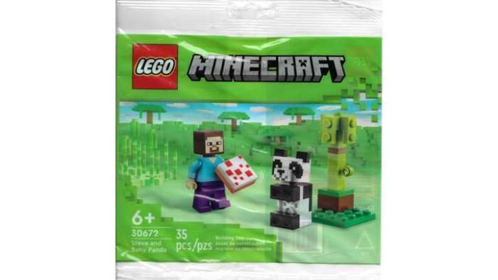 LEGO Minecraft Steve and Baby Panda Polybag Set 30672 Review - HubPages
