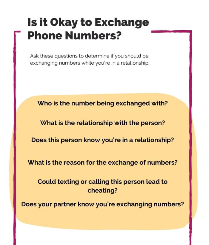 Exchanging Numbers While in a Relationship: Is It Okay? - HubPages