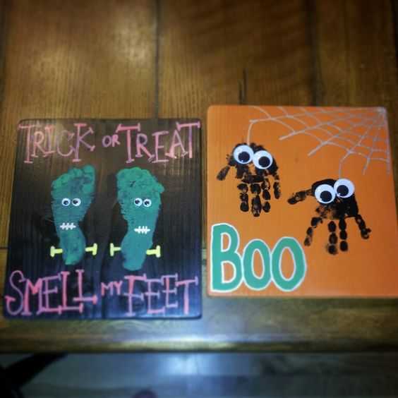 30+ Easy DIY Halloween Handprint and Footprint Crafts - HubPages