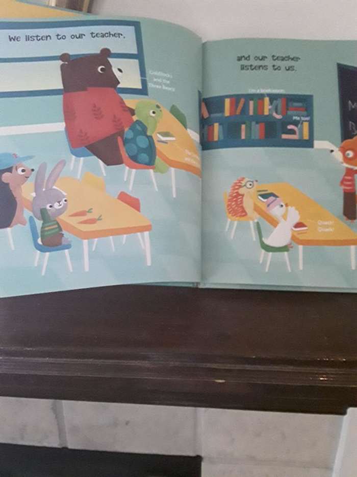 Learning Good Behavior in the Classroom in Adorable Picture Book and ...