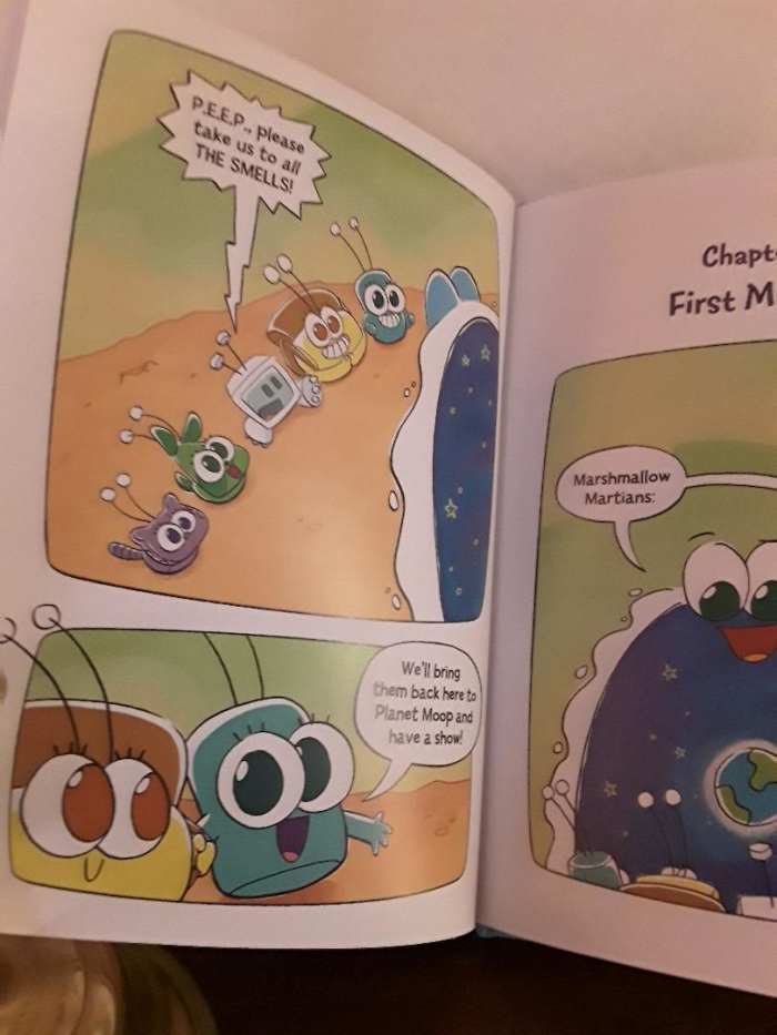 Fun Characters Marshmallow Martians in Two Graphic Cartoon Chapter ...