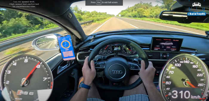 Watch: 190+ MPH Top Speed Autobahn Run In An Audi RS6 Nogaro Edition ...