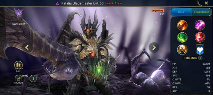 "Raid Shadow Legends" Champion Guide: Fatalis Blademaster - HubPages