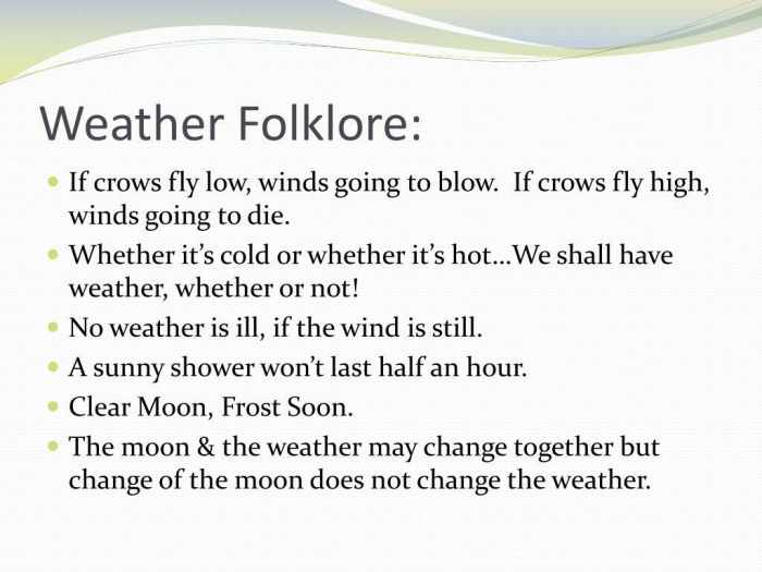 Weather Predicting Folklore - HubPages