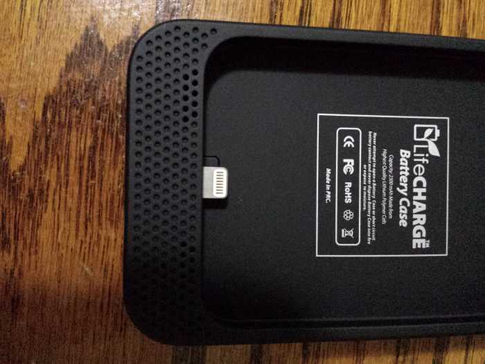 LifeCHARGE iPhone 5 and iPhone 5S MFi Approved Battery Booster Case ...