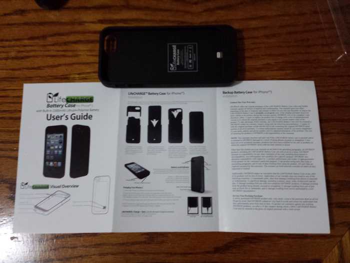 LifeCHARGE iPhone 5 and iPhone 5S MFi Approved Battery Booster Case ...