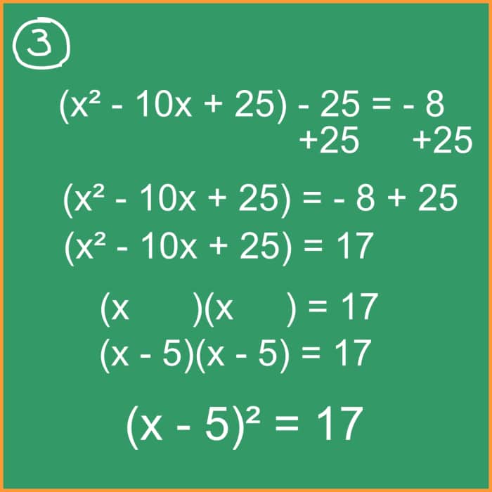 Algebra: Completing the Square to Solve Quadratic Equations - HubPages