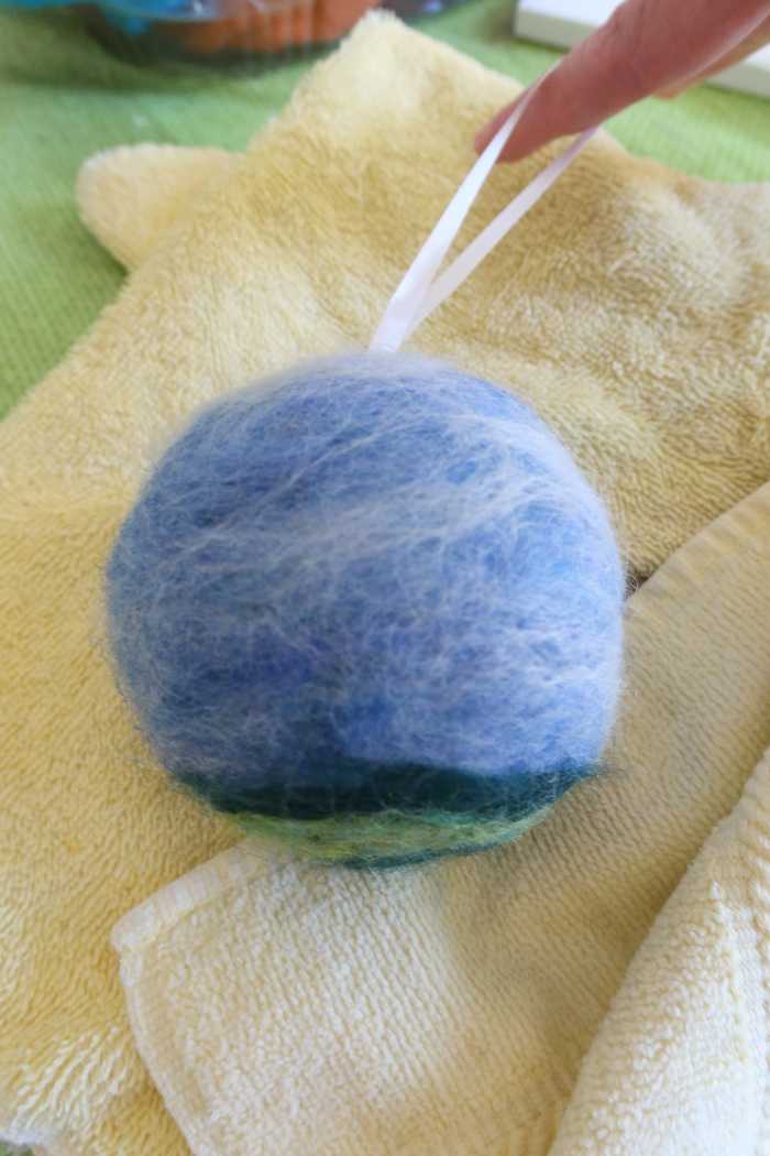 How to Make a Needle Felted "Hands Around the World" Christmas Ornament ...