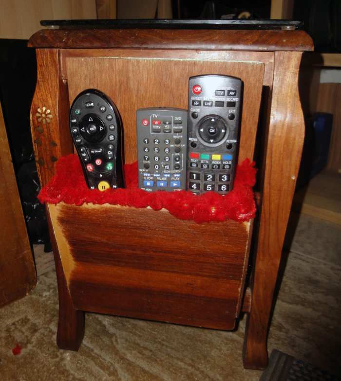 Add-on Pocket to Bespoke Wooden Remote Control Holder to Hold More ...