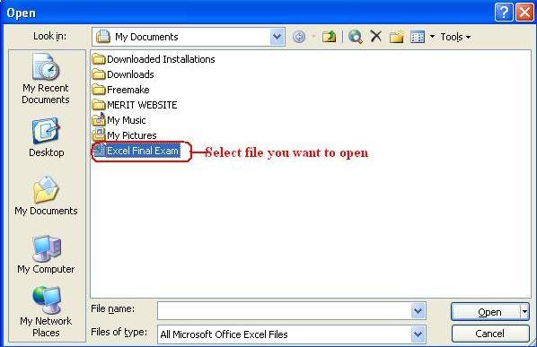 Working with the File Menu of Microsoft Office Excel 2003 - HubPages