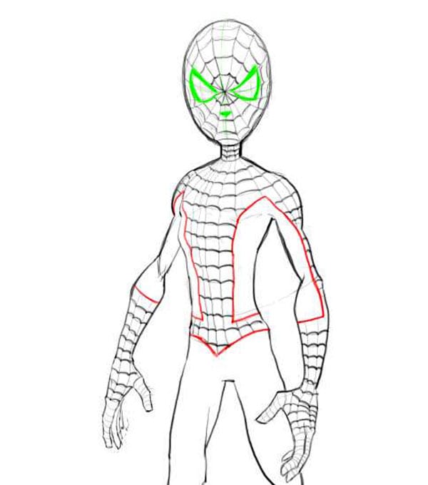 How to draw Spiderman body outline - HubPages