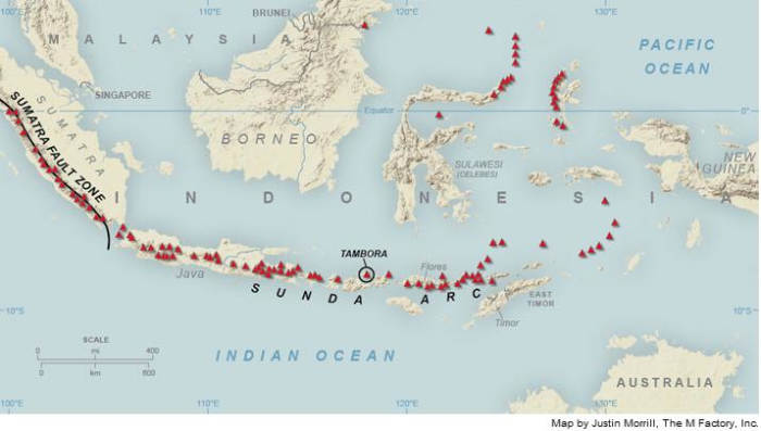 The 1815 Mount Tambora Eruption – Largest Volcanic Eruption in Recorded ...