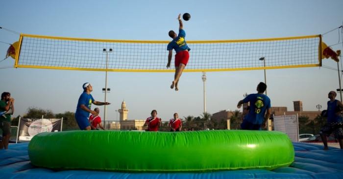 Bossaball Is Volleyball Played On An Inflatable Court To Latin Music ...