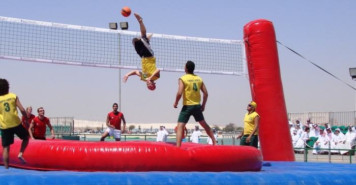 Bossaball Is Volleyball Played On An Inflatable Court To Latin Music ...