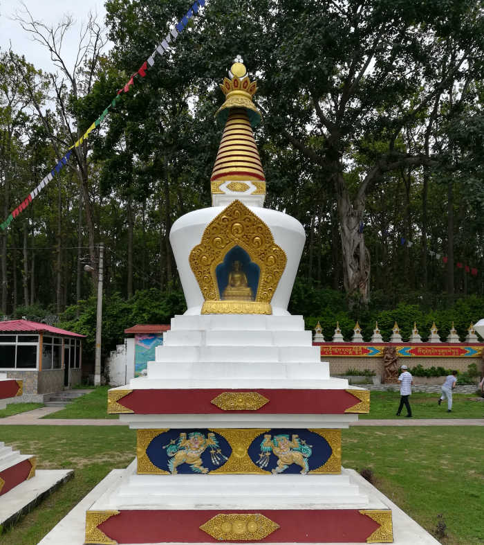 Tibetan Buddhism - Stupas Depicting Major Events in the life of the ...