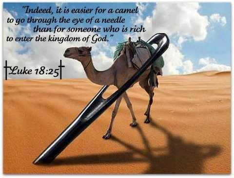 A Hymn: It Is Easier for A Camel to Go Through the Eye of a Needle ...