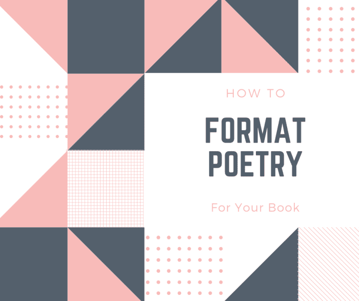 8 Tips for Formatting Poetry Books - HubPages
