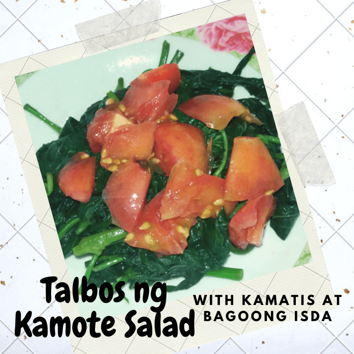 Talbos Ng Kamote Salad With Kamatis and Bagoong Isda - HubPages