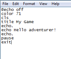 Creating a Game With Notepad - Owlcation