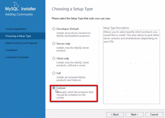 How To Install And Configure The Mysql Server With Custom Setup On Windows Owlcation