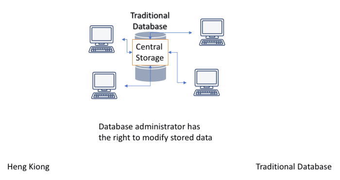 Unblocking the Blockchain: Centralised vs. Decentralized Databases ...
