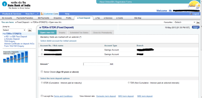 How to Make a Fixed Deposit (FD) Through Online SBI (State Bank of ...