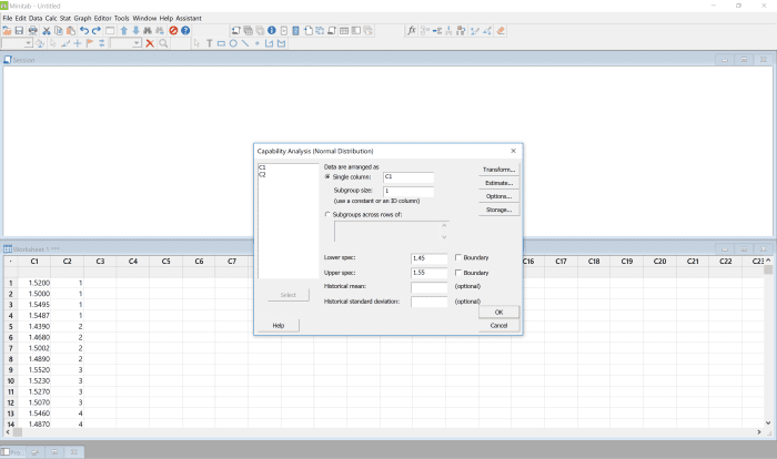 How to Calculate Process Capability in Minitab 18 - HubPages