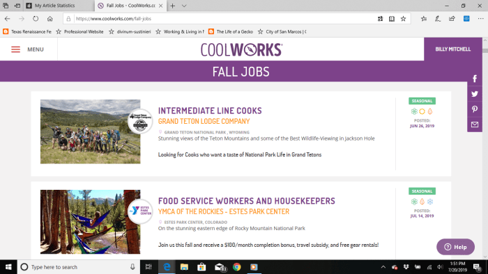 How to Apply for a Seasonal Job Using CoolWorks - HubPages