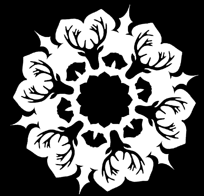 5 Christmas-Themed Paper Snowflake Templates - HubPages