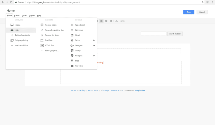 How to Create a Classic Google Site to Display Content - TurboFuture
