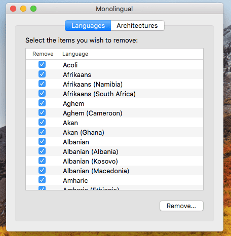 Get Rid of Unused Languages and Architecture-Specific Files on Mac ...