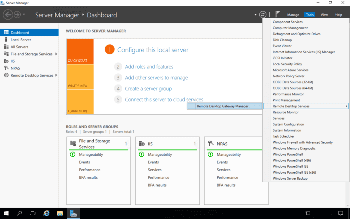 Setting Up a Remote Desktop Gateway in Windows Server 2016 - TurboFuture