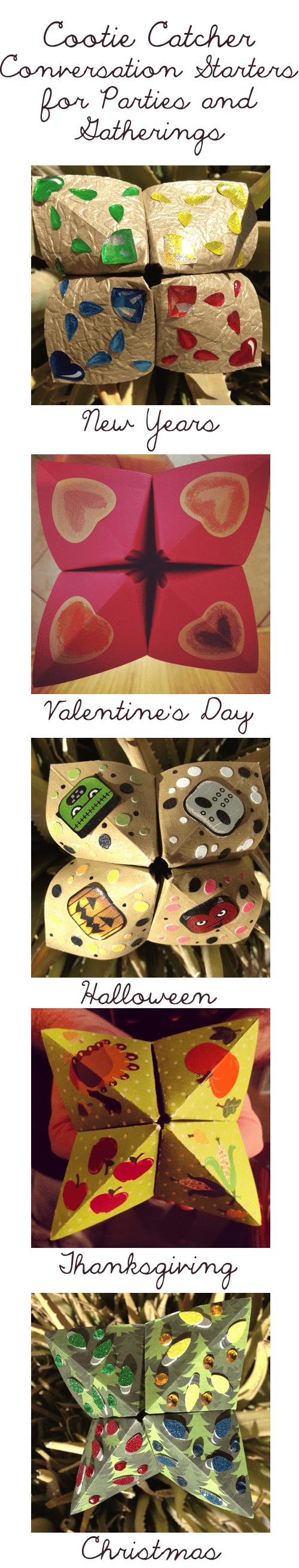 Ideas and Steps for How to Make Cootie Catcher Conversation Starters ...