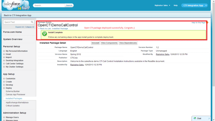 Salesforce CTI Integration, Setting up Open CTI Sample Application ...
