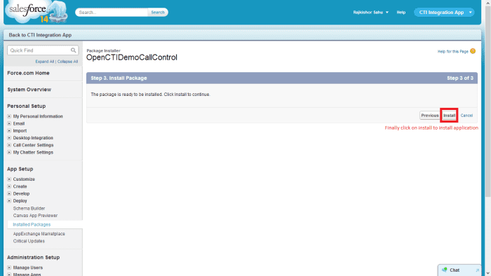 Salesforce CTI Integration, Setting up Open CTI Sample Application ...