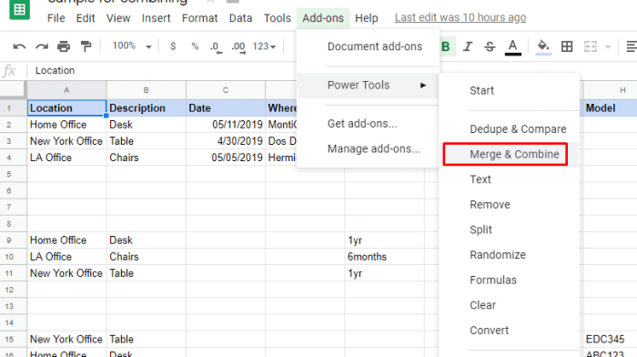 How to Combine Rows in Google Spreadsheet - HubPages
