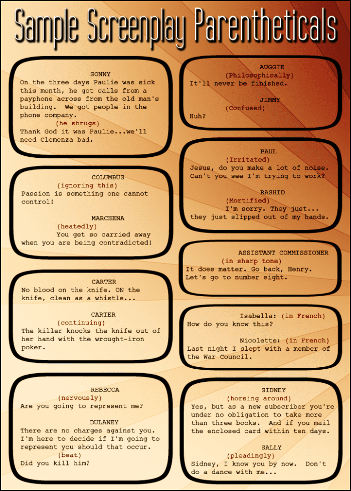 Format a New Screenplay or Spec Script (updated for 2014) - HubPages