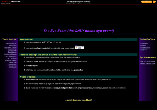 Testing your Visual Acuity and Eyesight Online. - HubPages