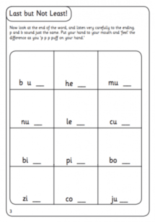 Teaching Ending Letter Sounds - Worksheets, Games, and Activities ...