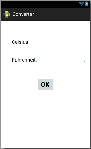 Create a simple Temperature Converter (Celsius to Fahrenheit) Android ...