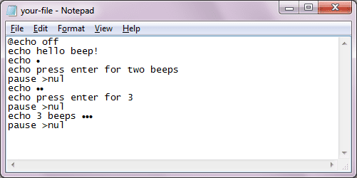 How to Make a CMD Beep Sound With Your CMD Program - HubPages