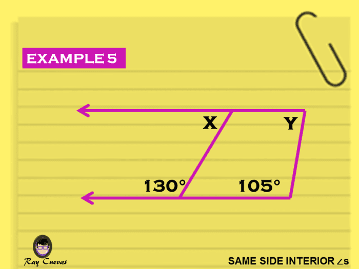 Same-Side Interior Angles: Theorem, Proof, and Examples - HubPages