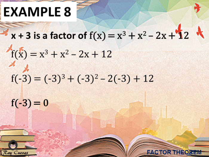 How to Use Factor Theorem in Finding the Factors of Polynomials (With ...