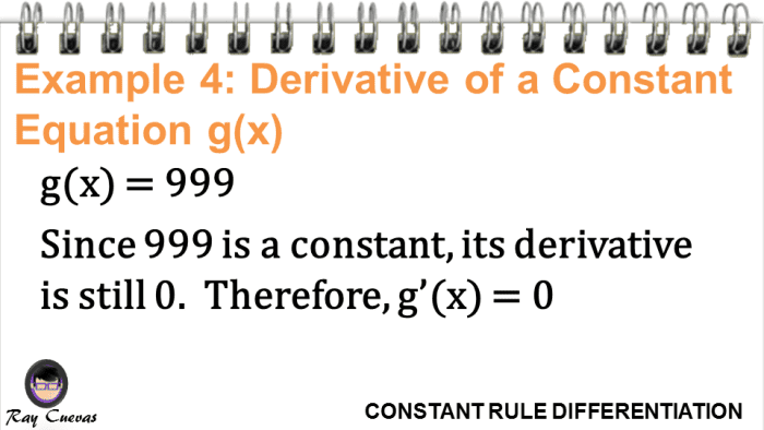 The Derivative of a Constant (With Examples) - HubPages