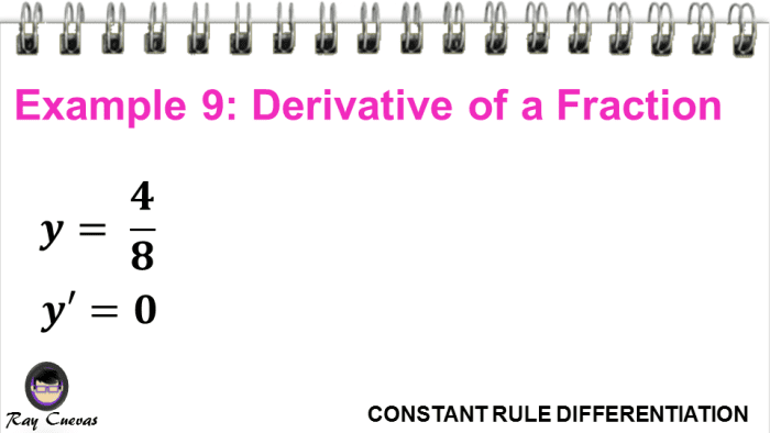 The Derivative of a Constant (With Examples) - HubPages