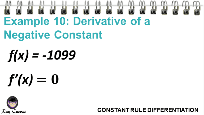 The Derivative of a Constant (With Examples) - Owlcation