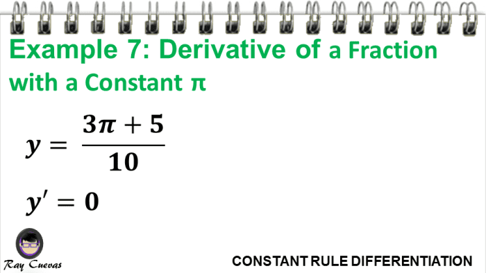 The Derivative of a Constant (With Examples) - HubPages