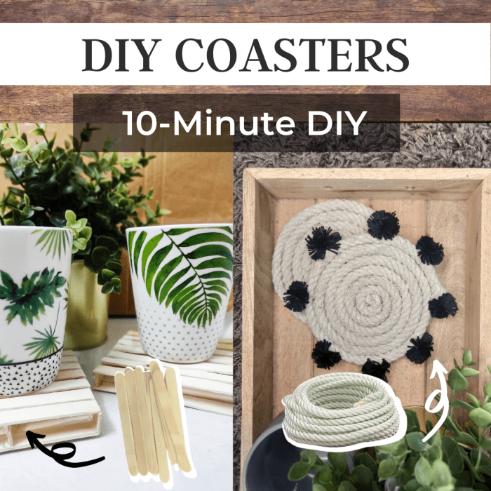 2-Easy and Budget Friendly DIY Coasters Projects (With Video Tutorials ...
