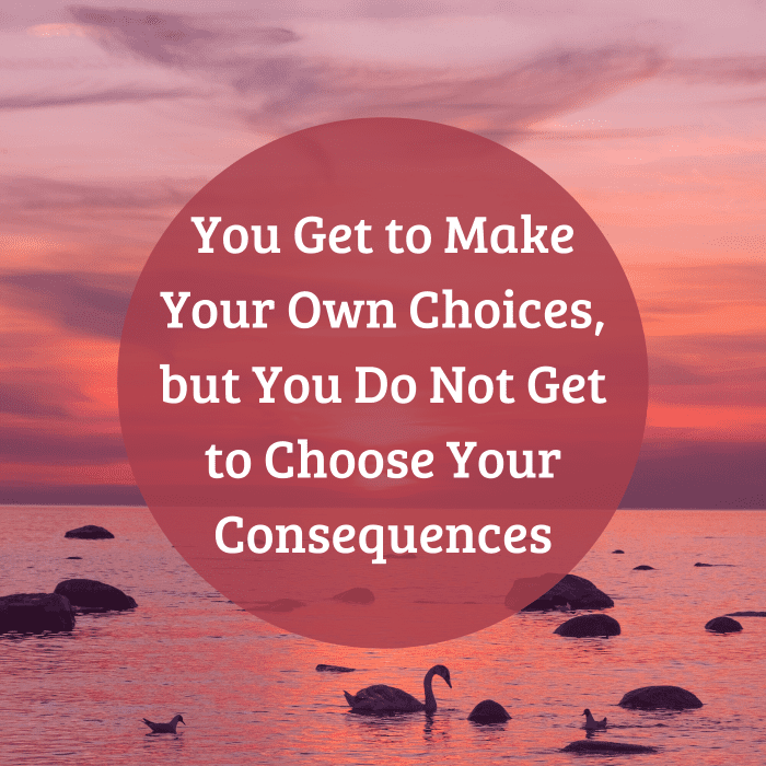 Choices Have Consequences: You Get to Make Your Own Choices, but You Do ...